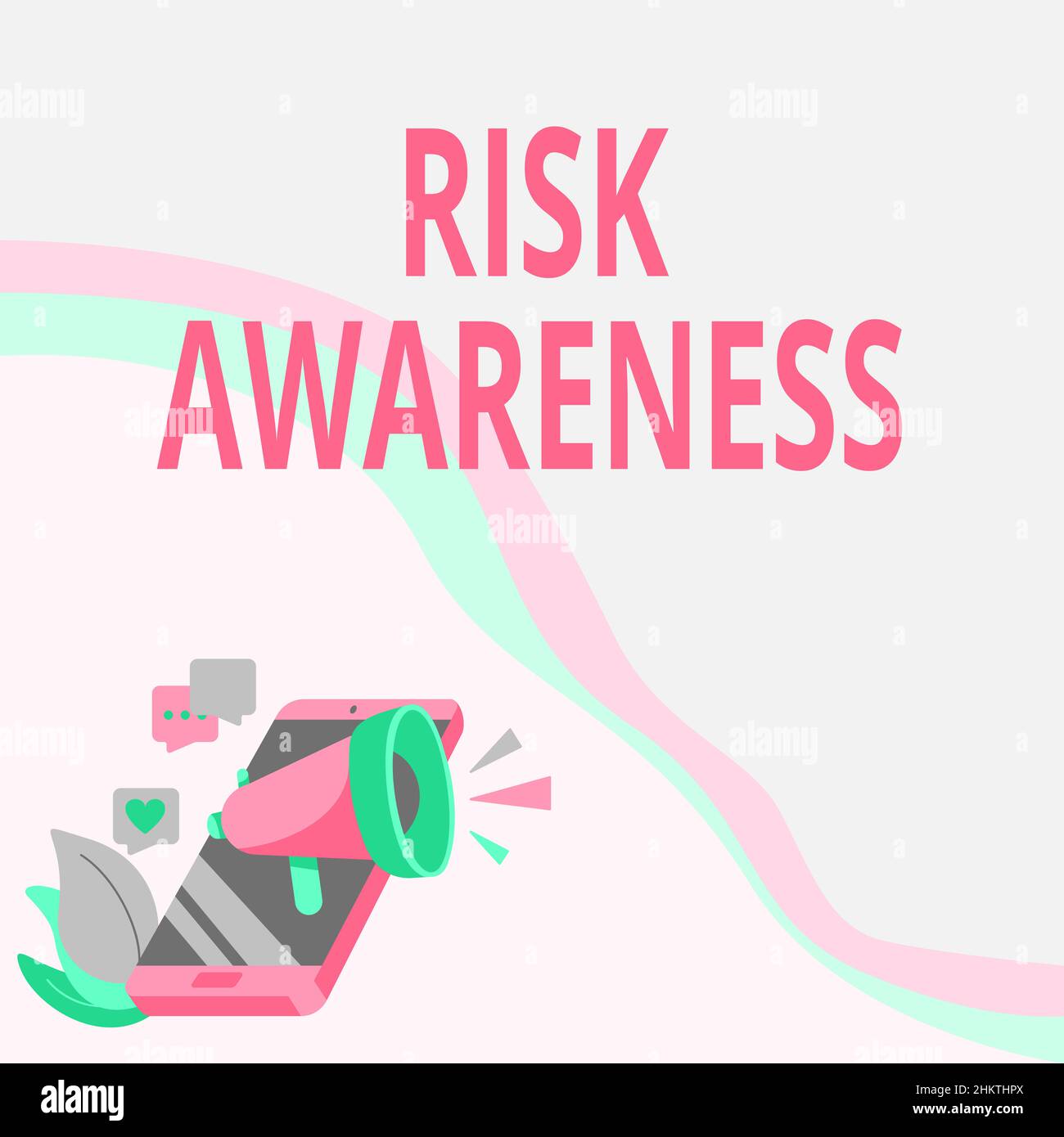 Conceptual caption Risk Awareness. Business idea recognizing factors ...