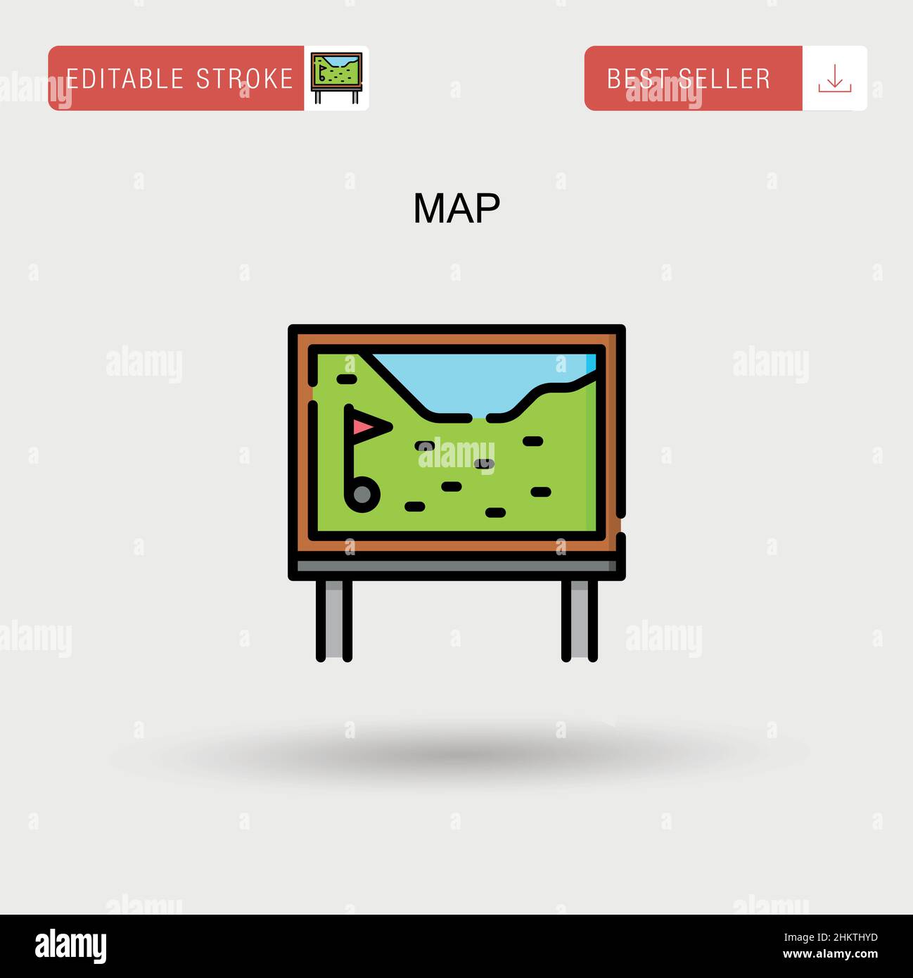 Map Simple vector icon Stock Vector Image & Art - Alamy