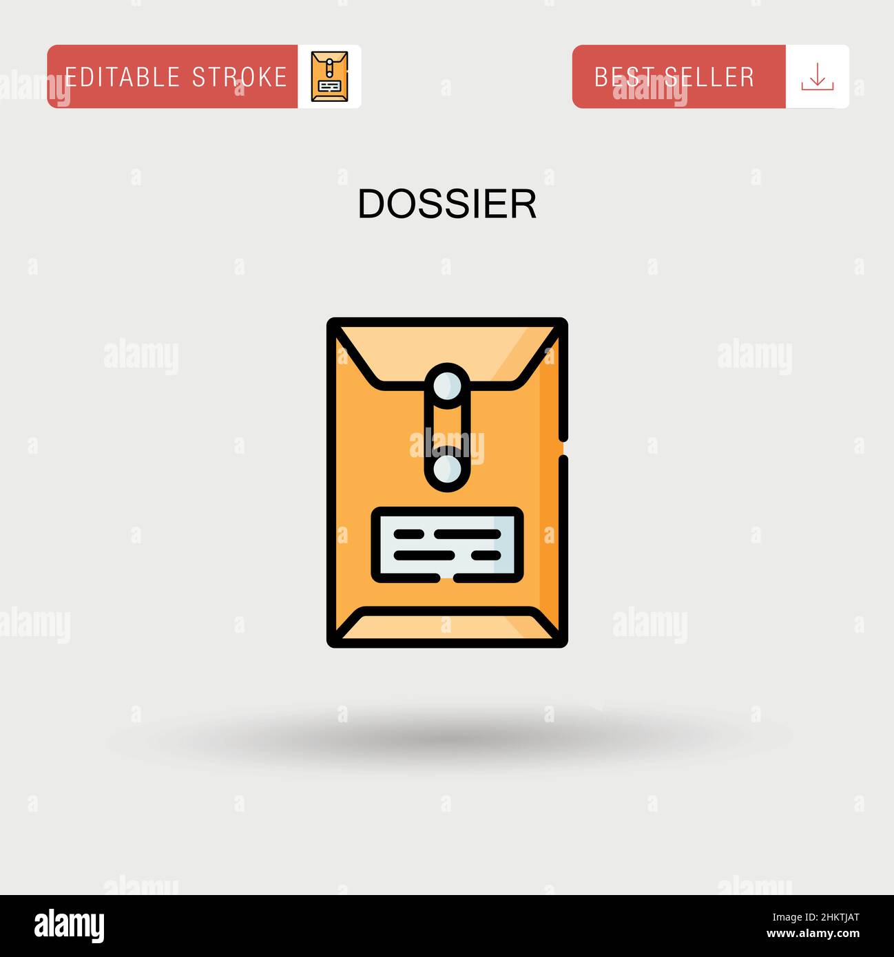 Dossier Simple vector icon Stock Vector Image & Art - Alamy
