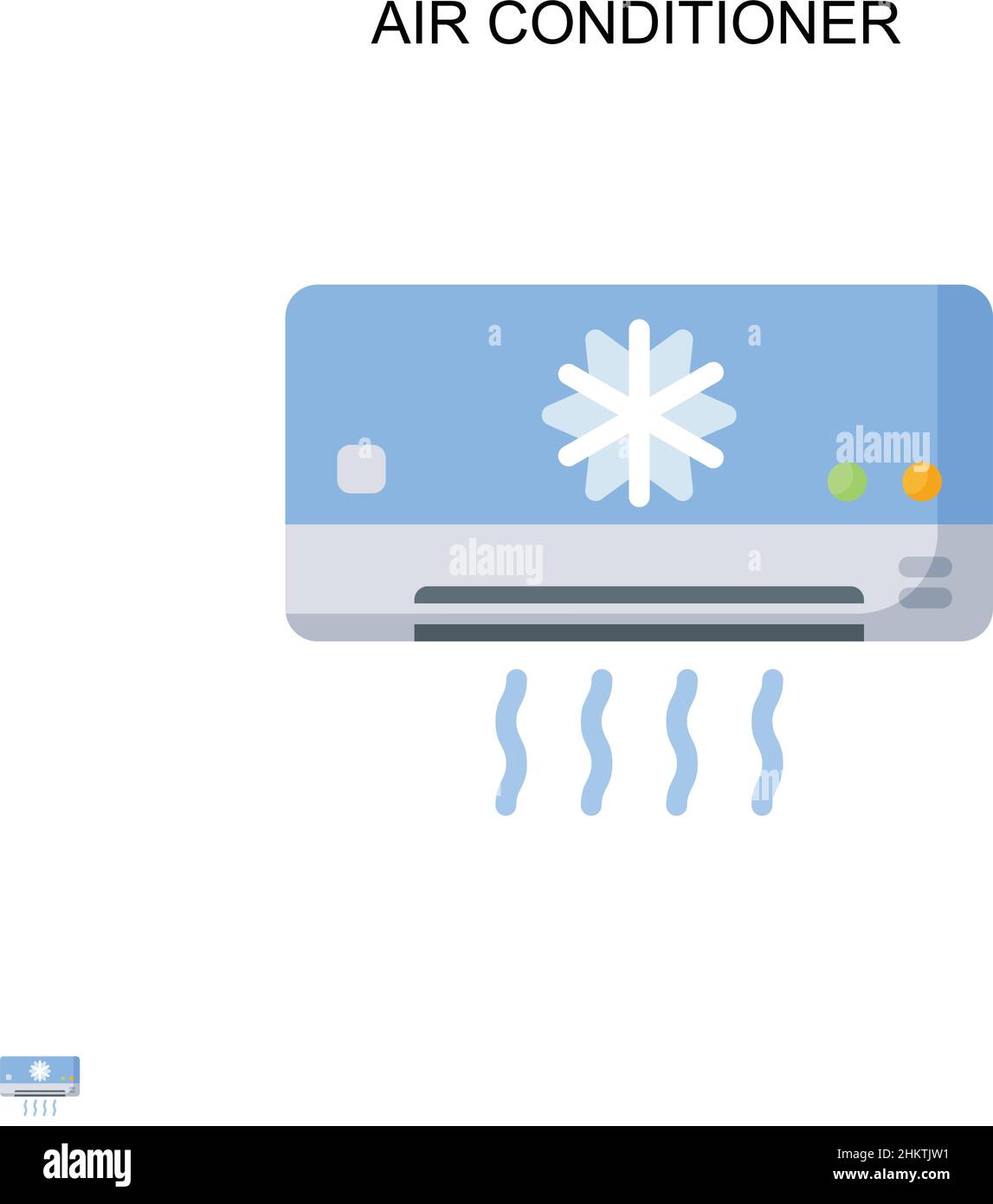 Air conditioner Simple vector icon. Illustration symbol design template ...