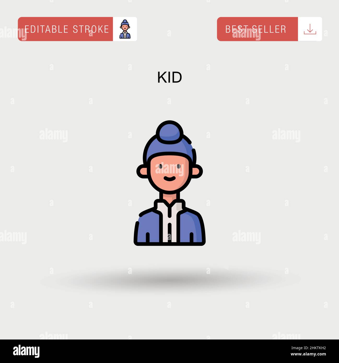 Kid Simple vector icon Stock Vector Image & Art - Alamy