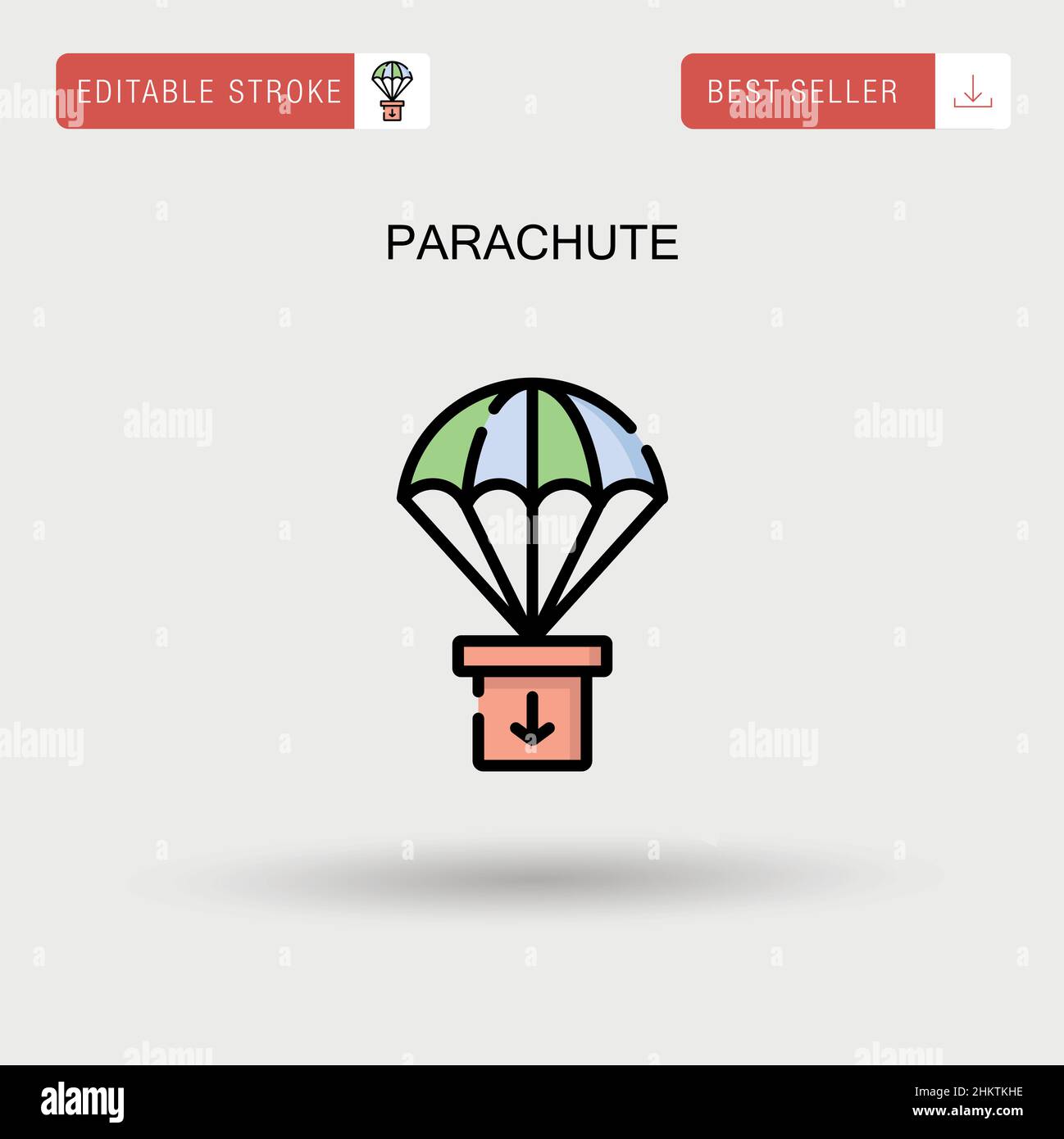 Parachute icon hi-res stock photography and images - Alamy