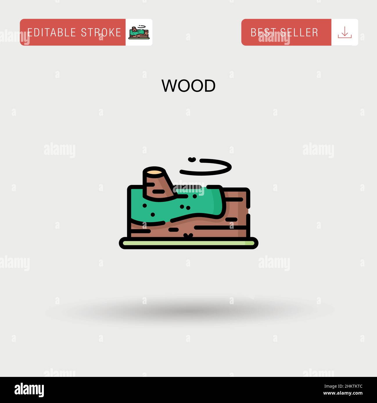 Wood Simple vector icon Stock Vector Image & Art - Alamy