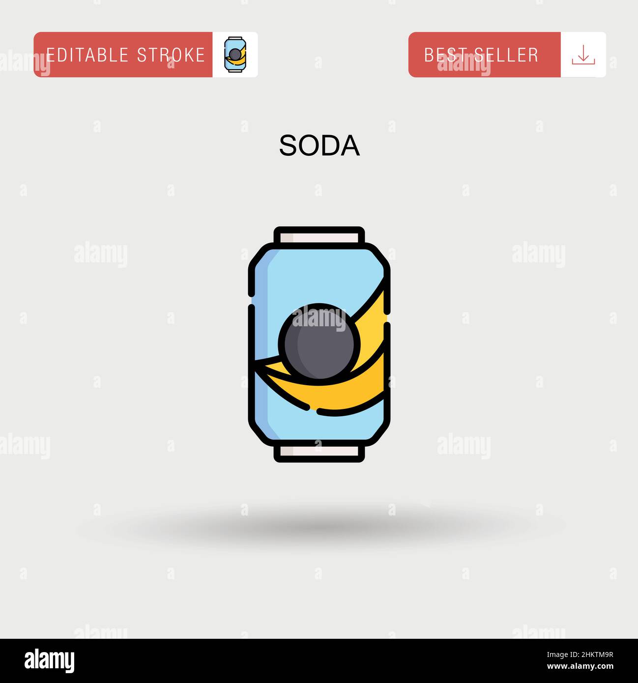 Soda Simple vector icon Stock Vector Image & Art - Alamy