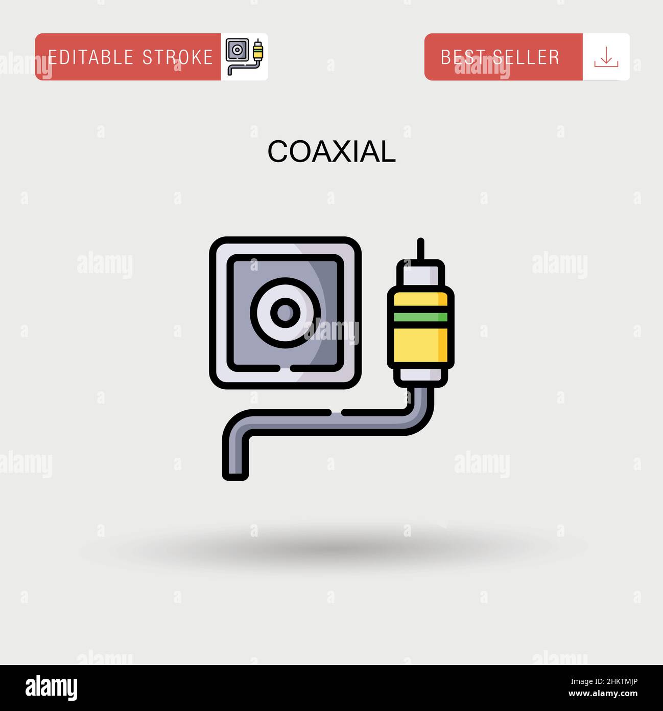 Coaxial Simple vector icon Stock Vector Image & Art - Alamy