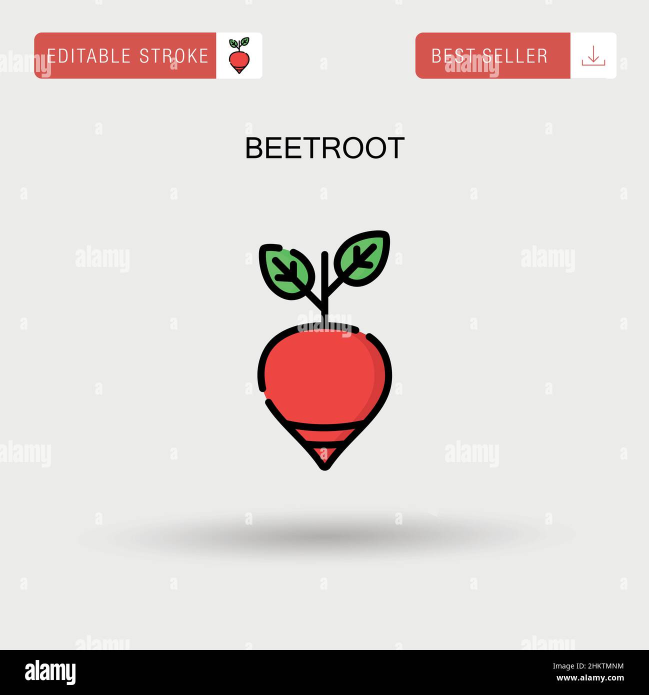 Red raw beetroot vegetable Stock Vector Images - Alamy