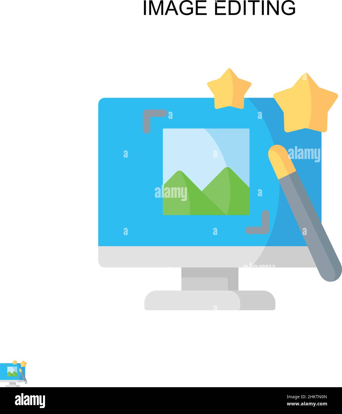 Image editing Simple vector icon. Illustration symbol design template ...