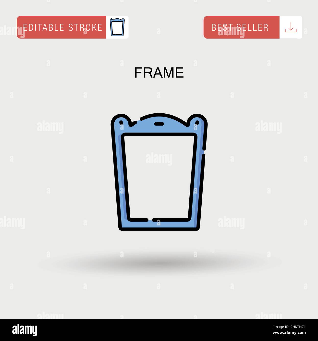 Frame elegant isolated icon Stock Vector Images - Alamy