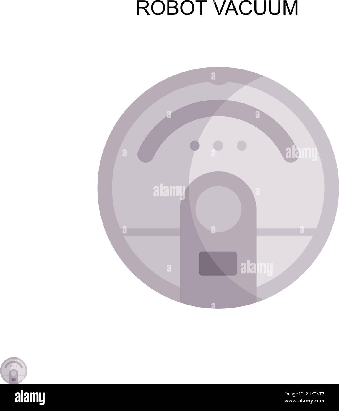 Robot vacuum Simple vector icon. Illustration symbol design template ...