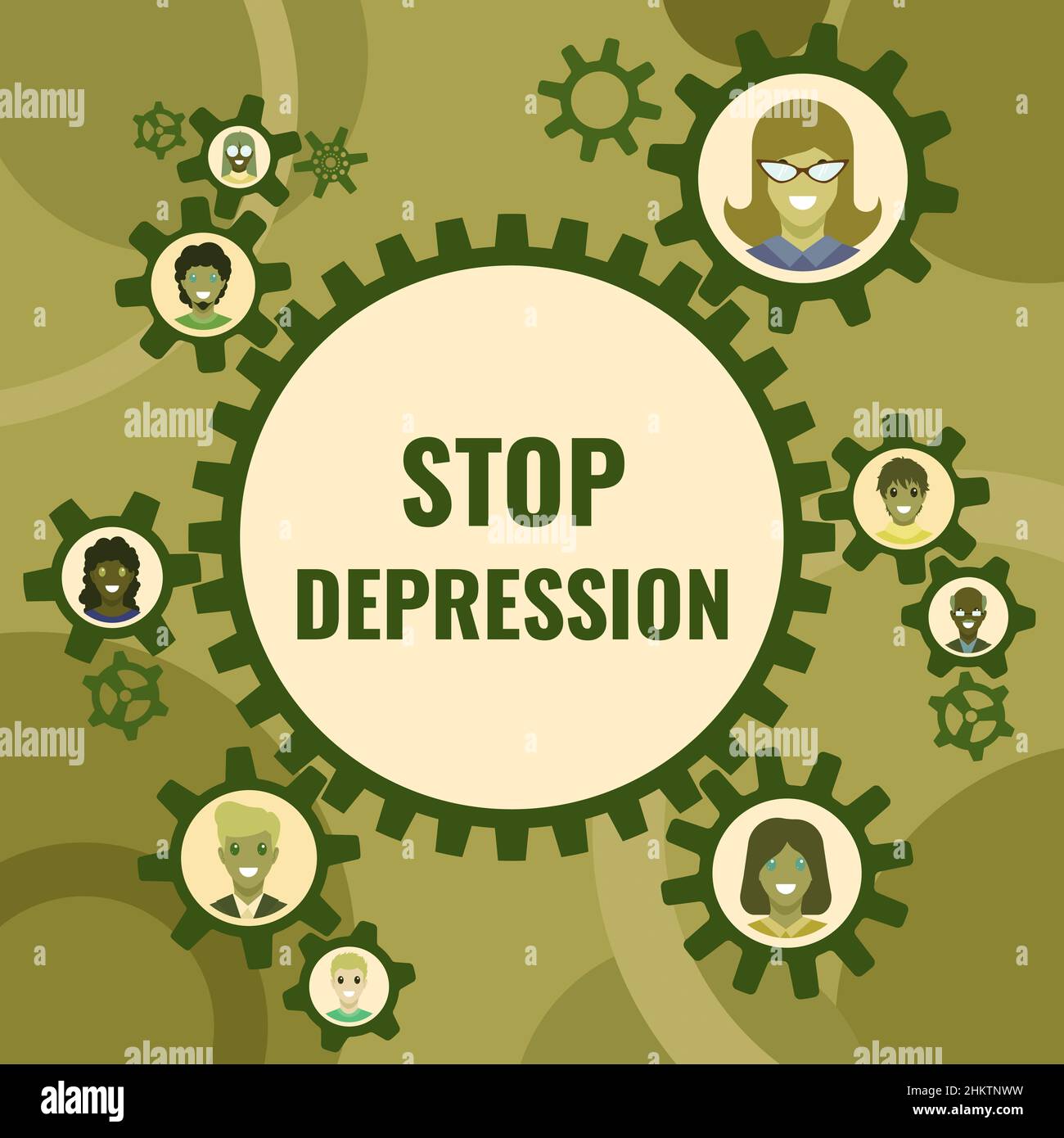 Inspiration showing sign Stop Depression. Concept meaning end the ...