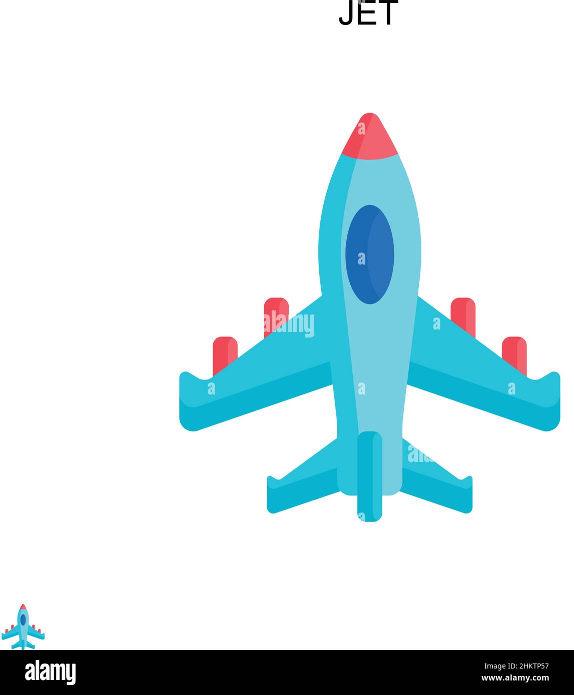 Jet Simple vector icon. Illustration symbol design template for web ...
