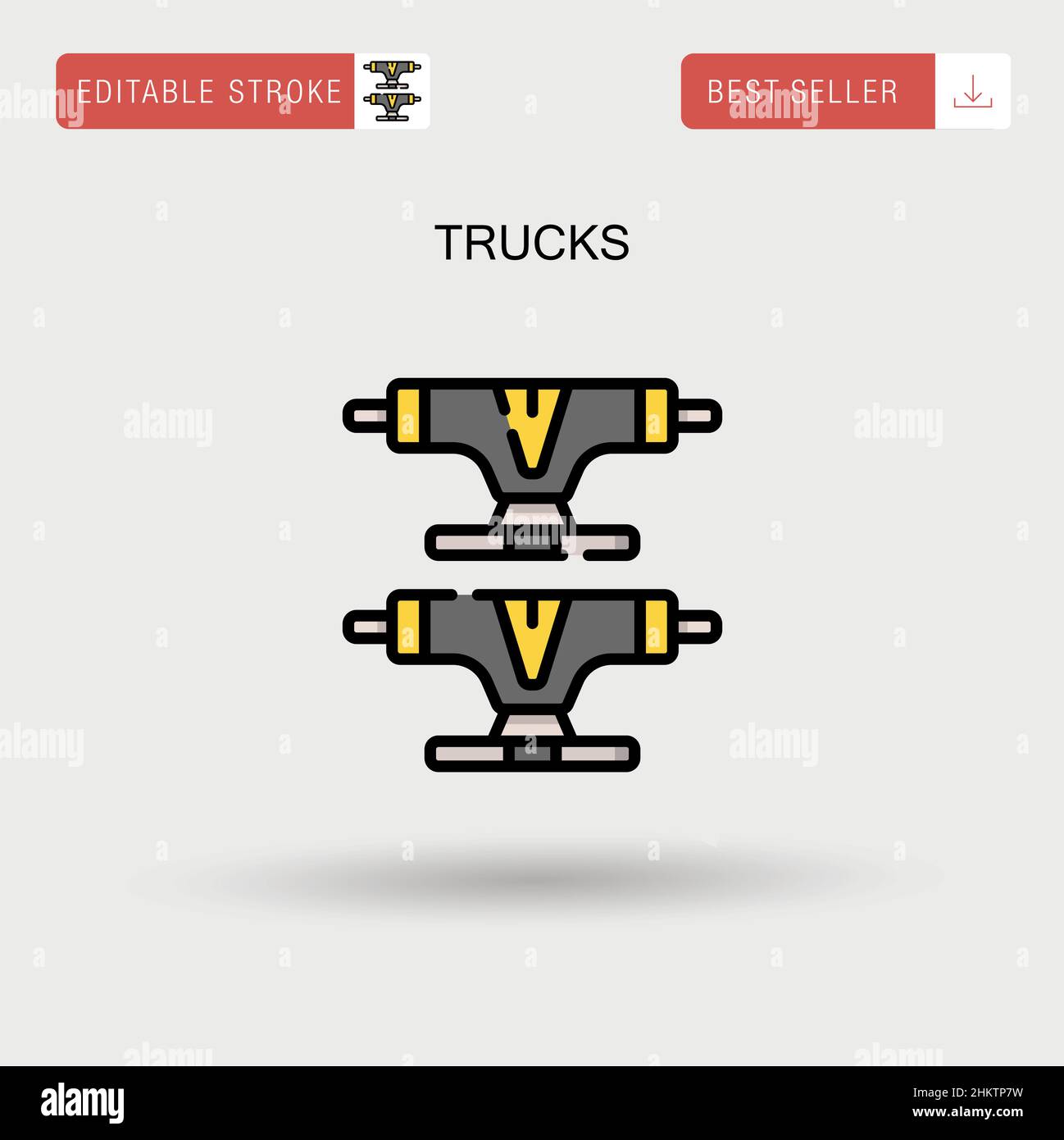 Trucks Simple vector icon Stock Vector Image & Art - Alamy