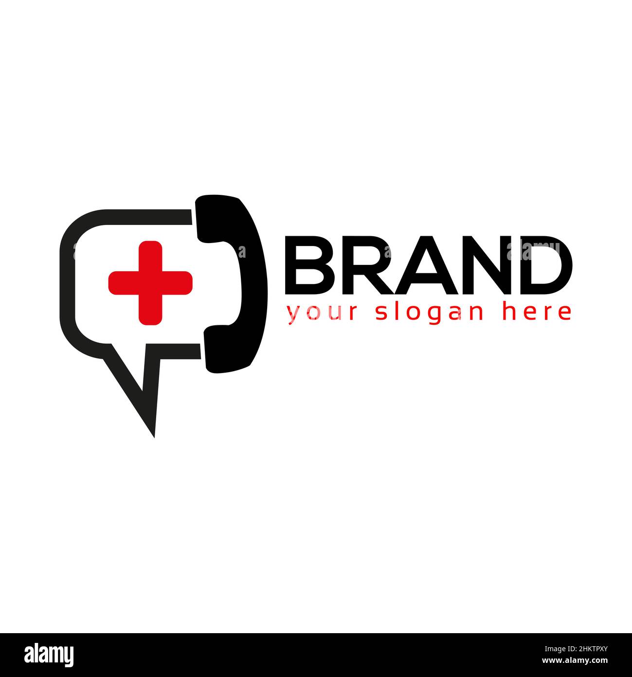 Health phone logo vector. Flat design. Vector Illustration on white ...