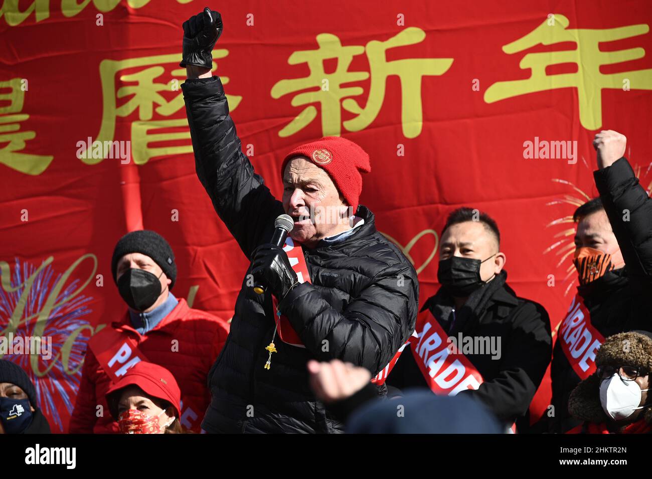 Majority Leader of the United States Senate Chuck Schumer speaks at the ...