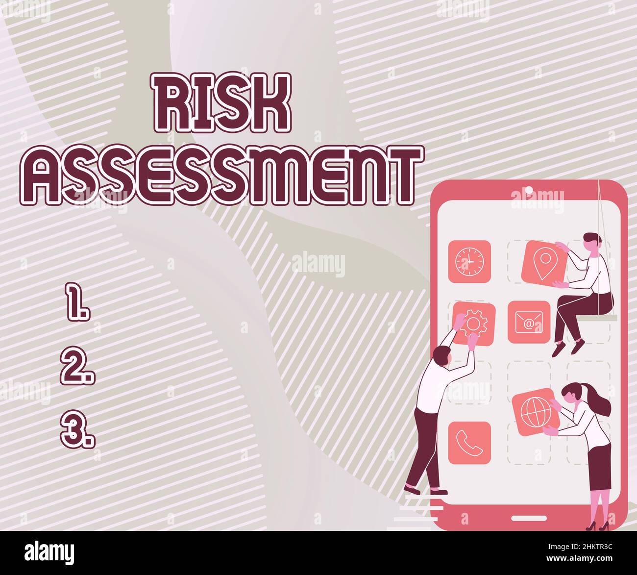 Text showing inspiration Risk Assessment. Business overview evaluating ...