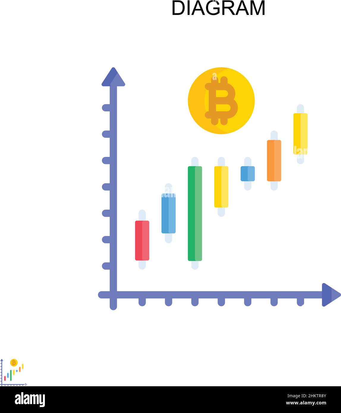 Diagram Simple vector icon. Illustration symbol design template for web ...