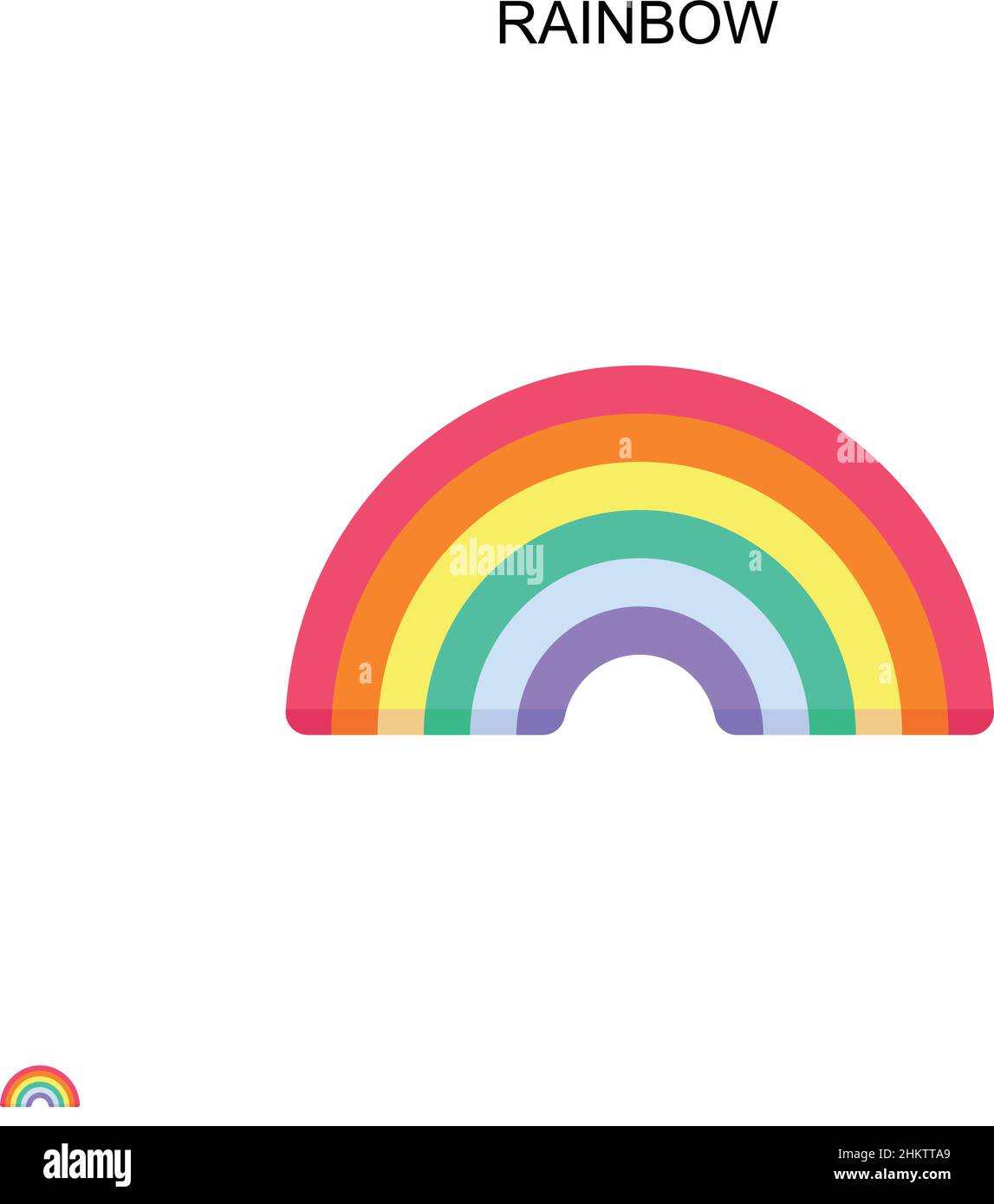 Rainbow symbol vector icon spectrum hi-res stock photography and images ...