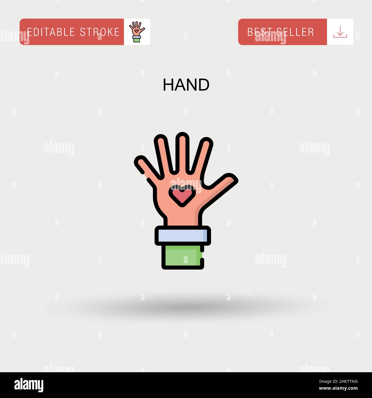 Hand Simple vector icon Stock Vector Image & Art - Alamy