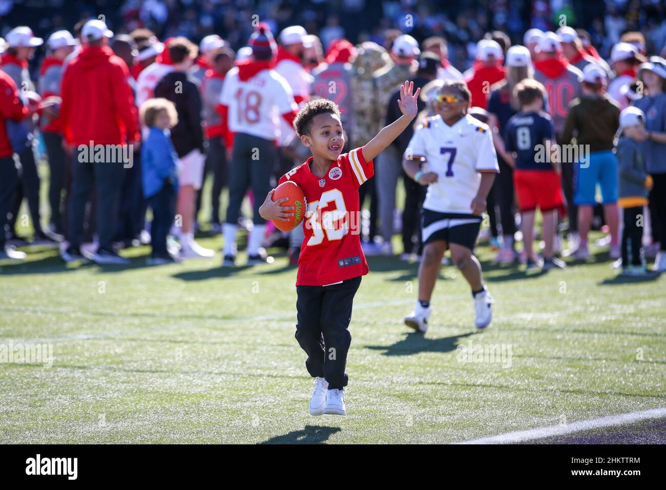 February 5, 2022: Kansas City Chiefs safety Tyrann Mathieu (32) son ...