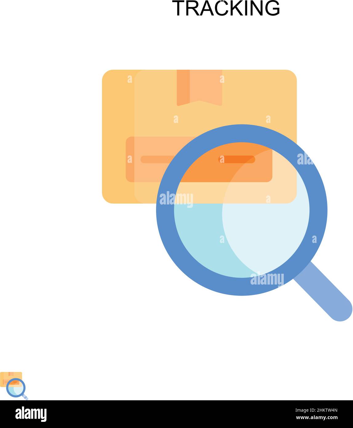 Tracking Simple vector icon. Illustration symbol design template for ...