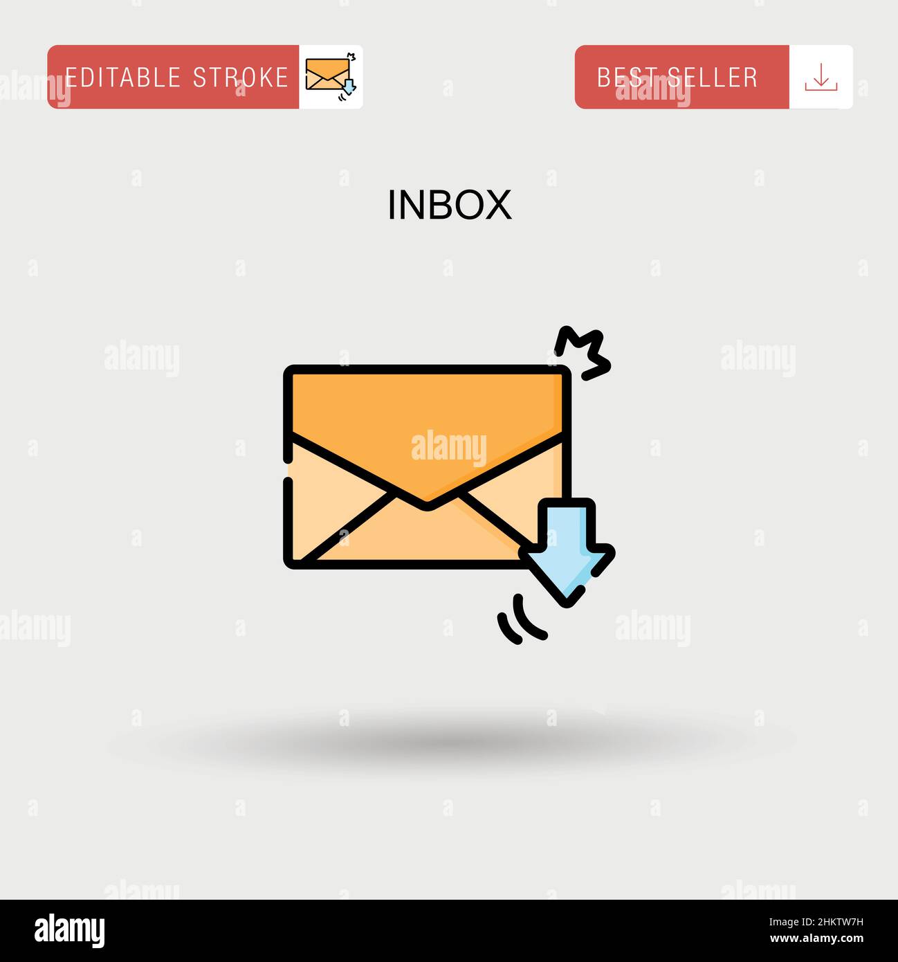 Inbox Simple vector icon Stock Vector Image & Art - Alamy