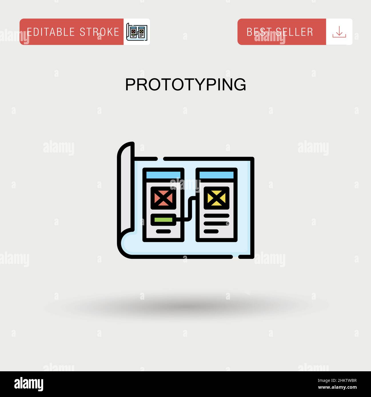 Prototyping Simple vector icon Stock Vector Image & Art - Alamy