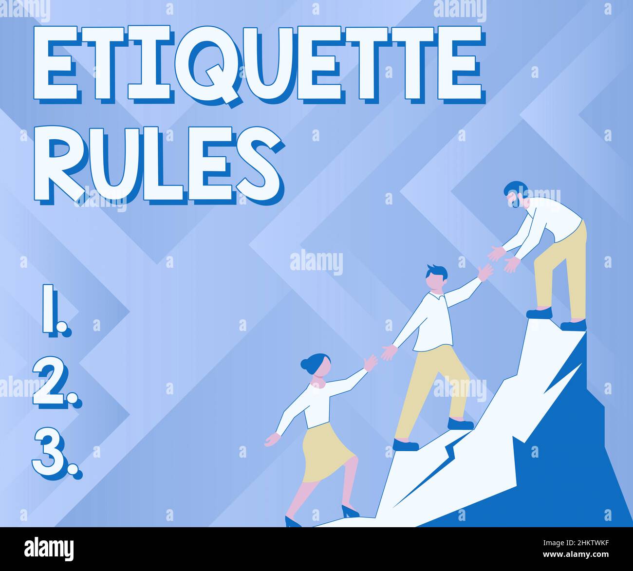 Hand writing sign Etiquette Rules. Word Written on customs that control ...