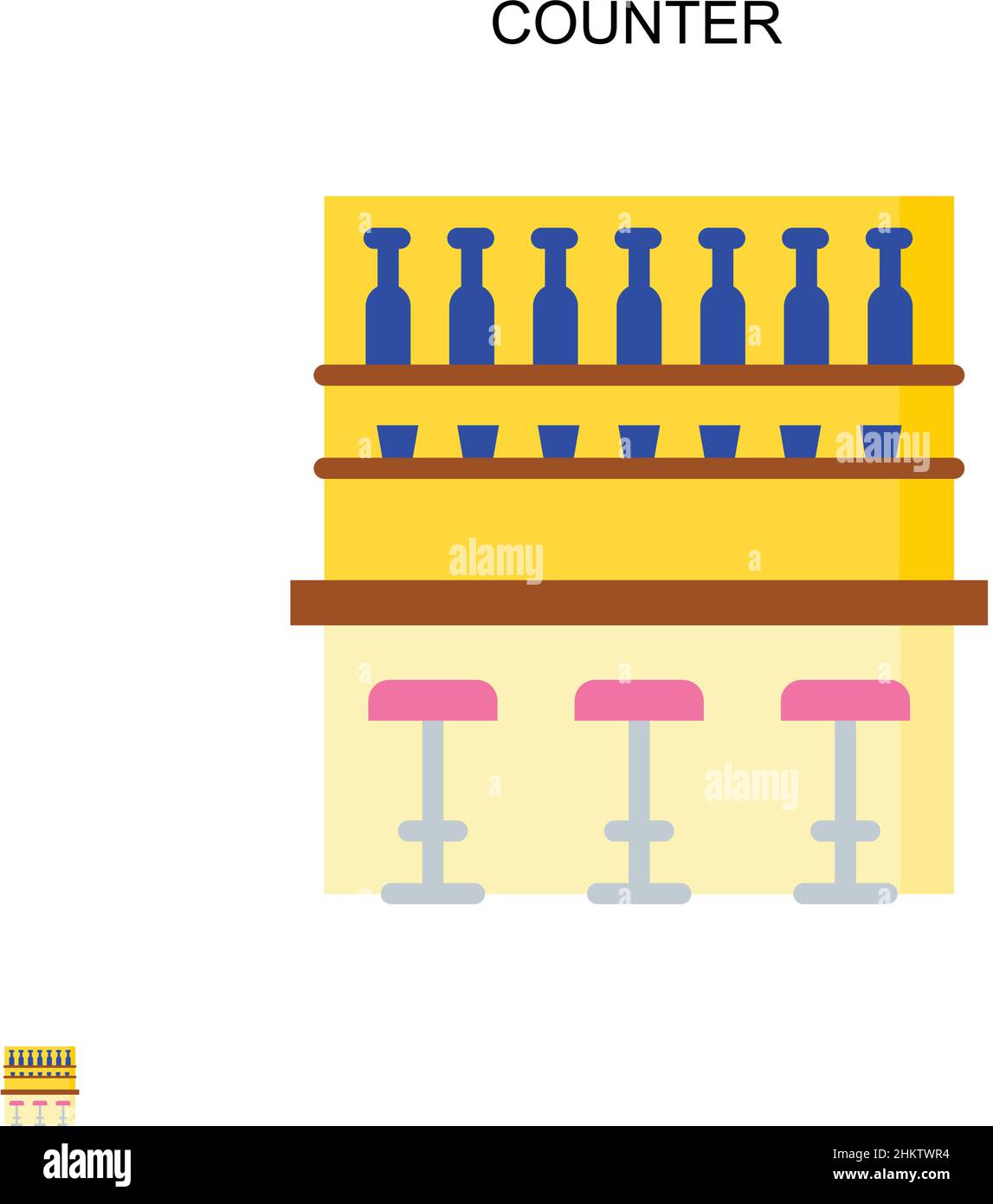 Counter Simple vector icon. Illustration symbol design template for web ...