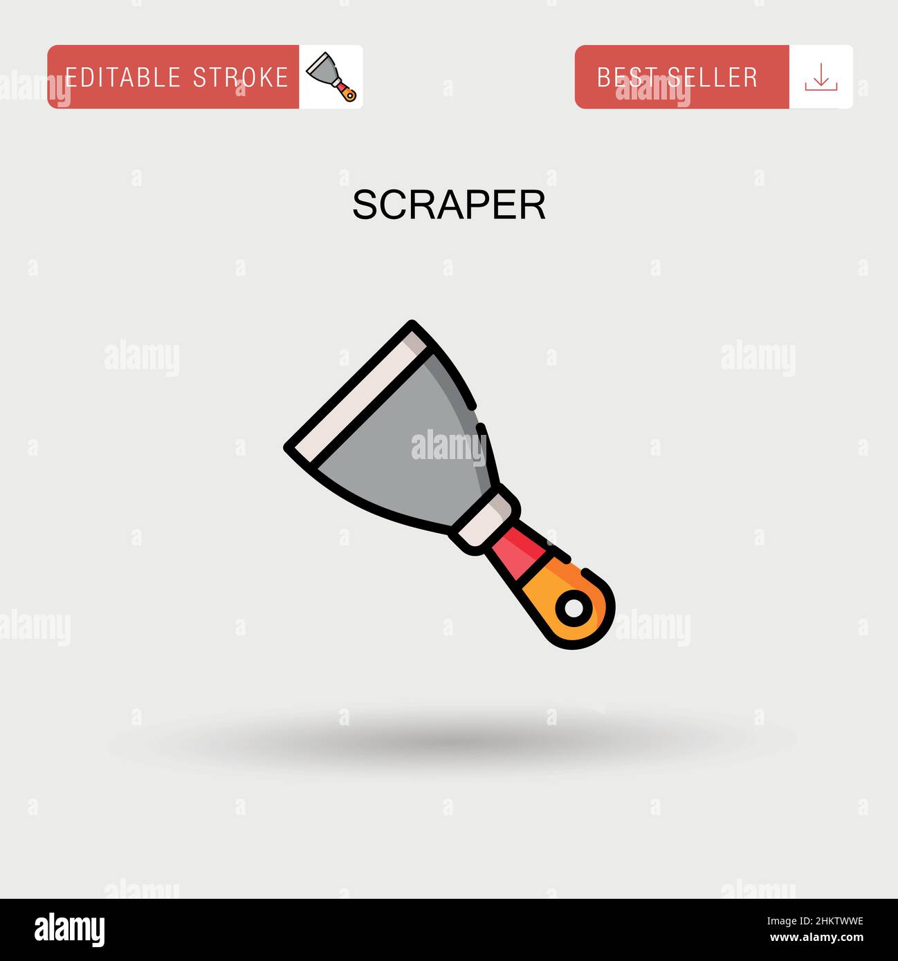 Steel scraper Stock Vector Images - Alamy