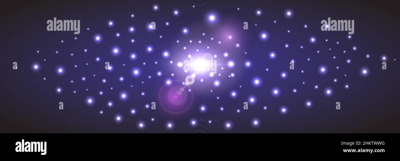 The image of the starry sky in purple hues. Abstract background ...