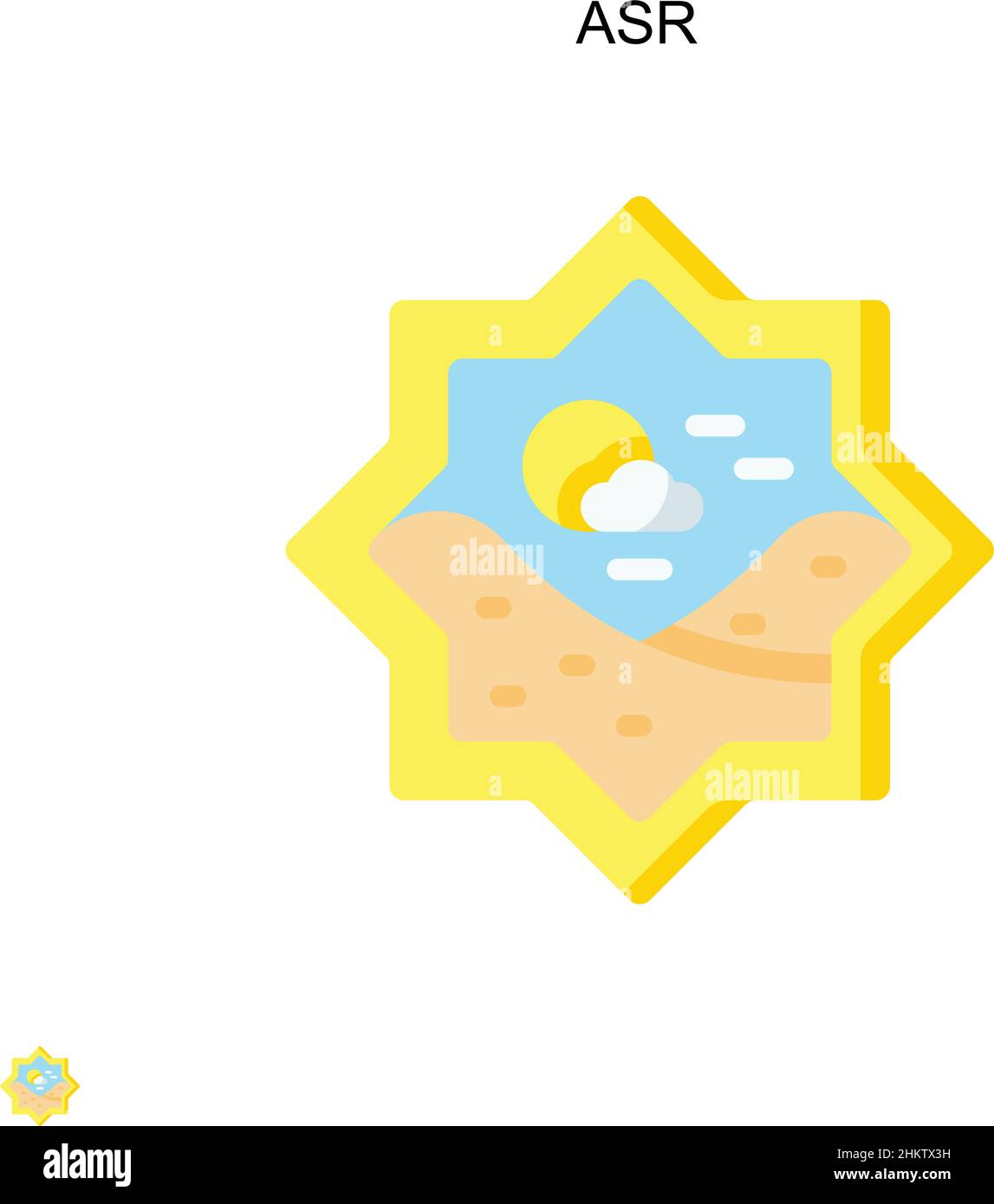 Asr Simple vector icon. Illustration symbol design template for web ...