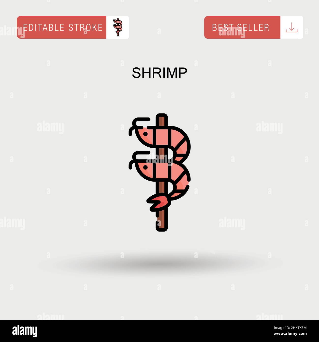 Shrimp icon hi-res stock photography and images - Alamy