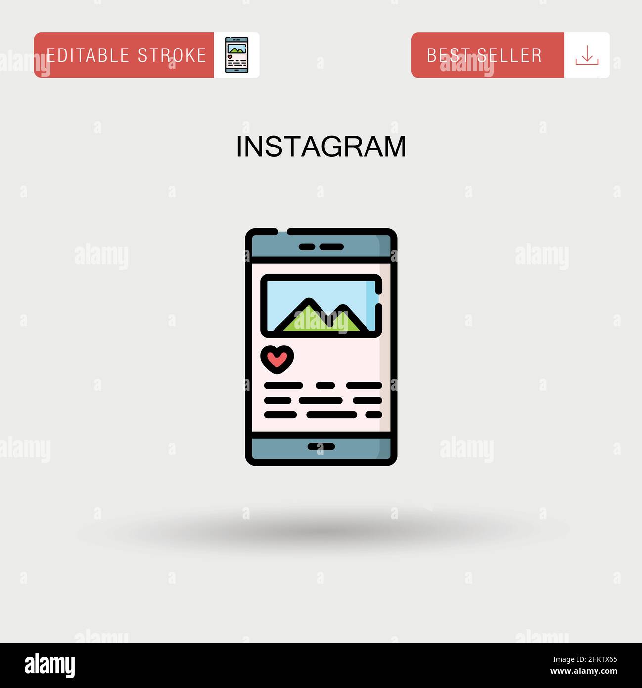 Instagram logo vector hi-res stock photography and images - Alamy