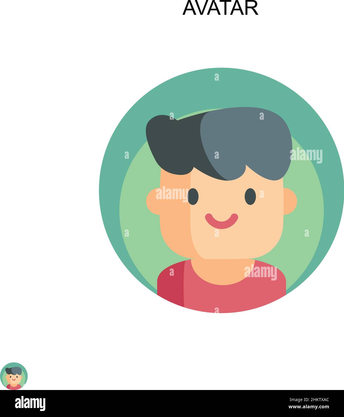 Avatar Simple vector icon. Illustration symbol design template for web ...