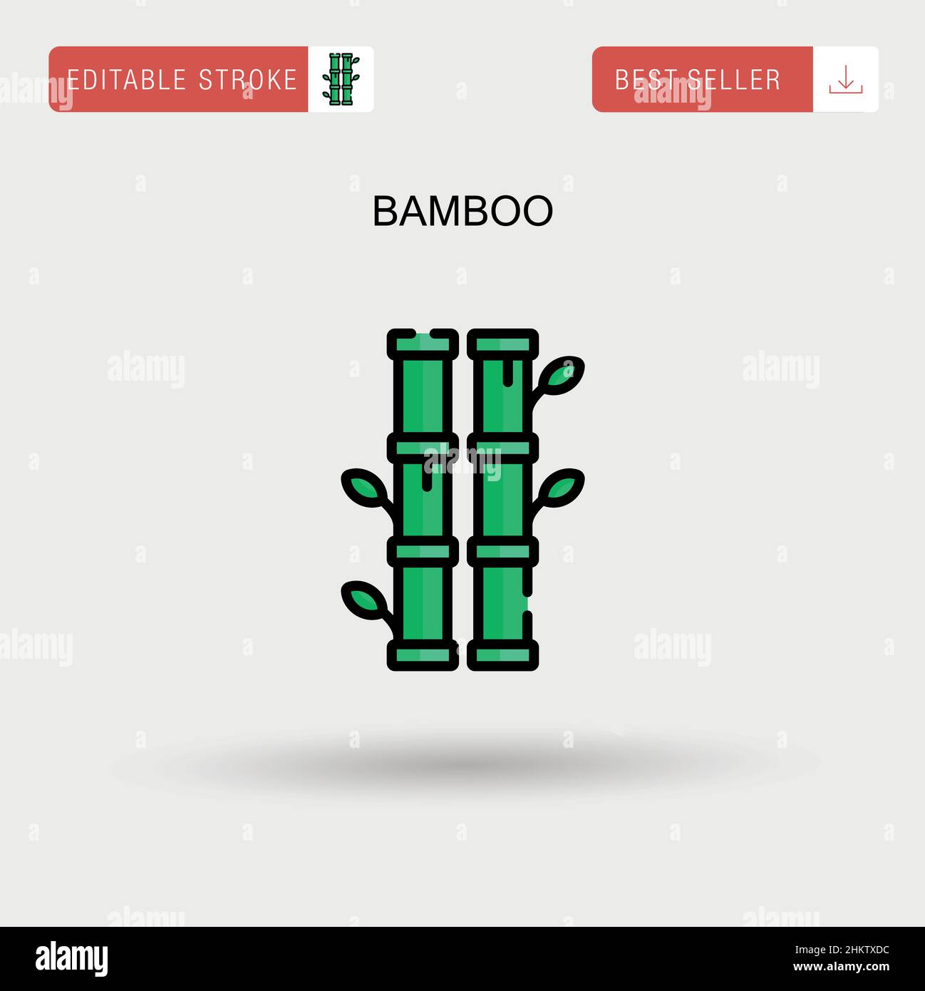 Bamboo Simple vector icon Stock Vector Image & Art - Alamy