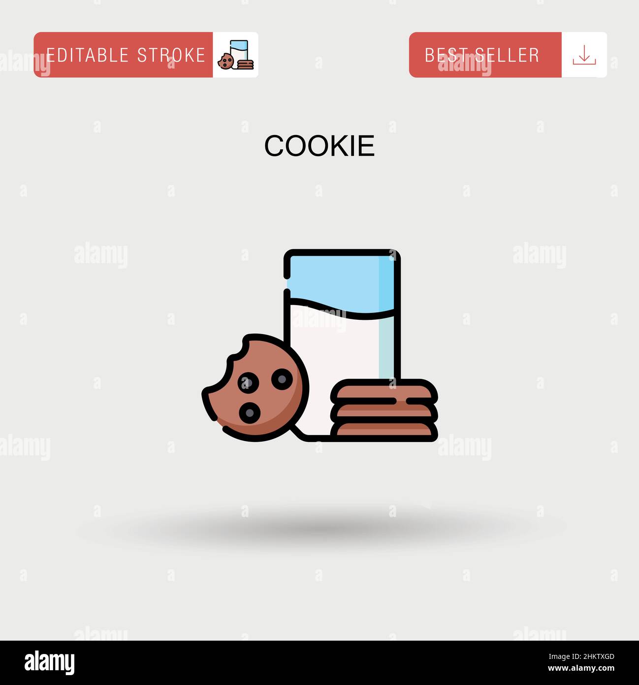 The most delicious cookie Stock Vector Images - Alamy