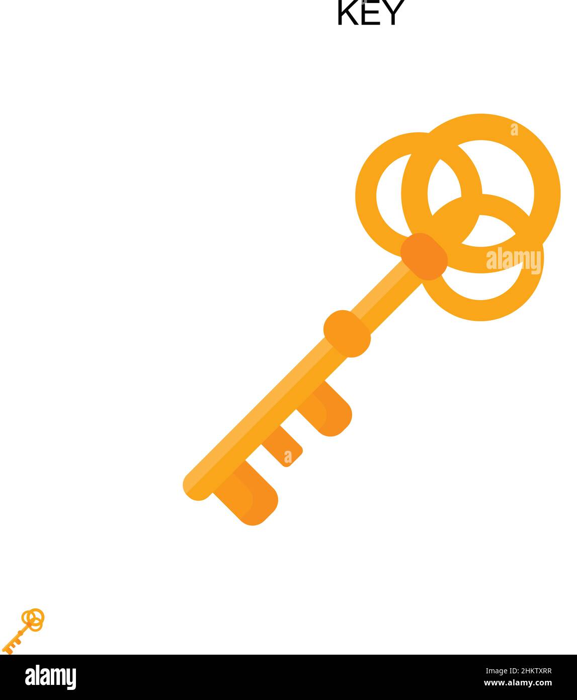 Key Simple Vector Icon Illustration Symbol Design Template For Web Mobile Ui Element Stock