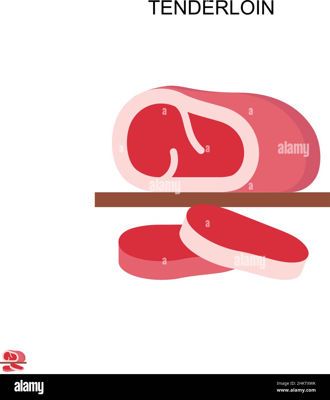 Fillet of filet mignon Stock Vector Images - Alamy