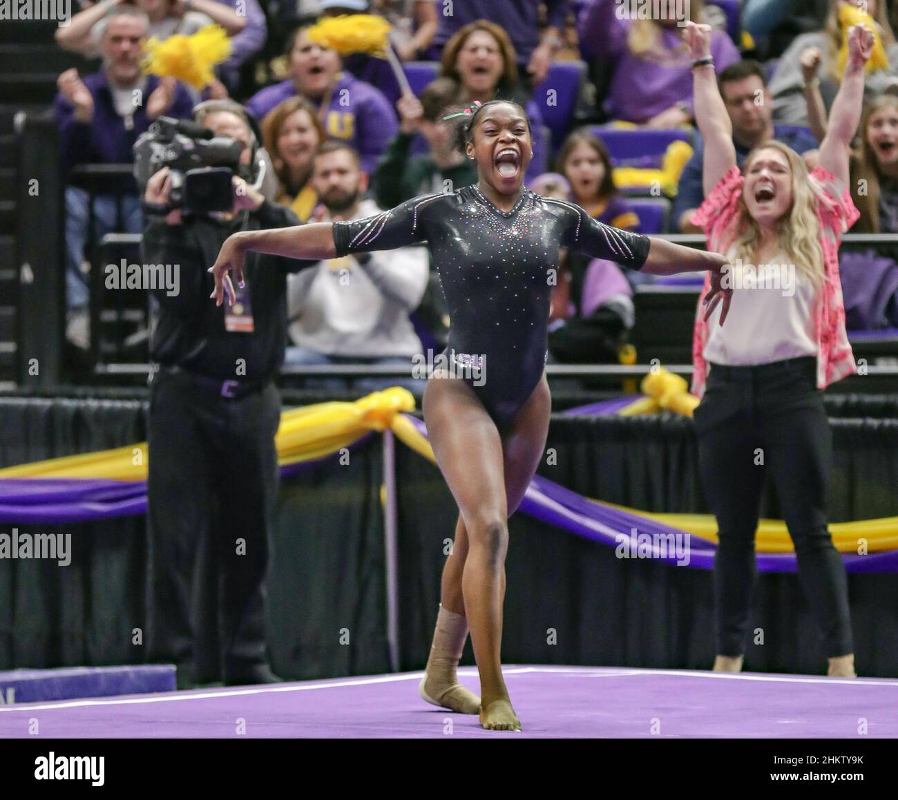 Baton Rouge, LA, USA. 5th Feb, 2022. LSU's Kiya Johnson completes a ...