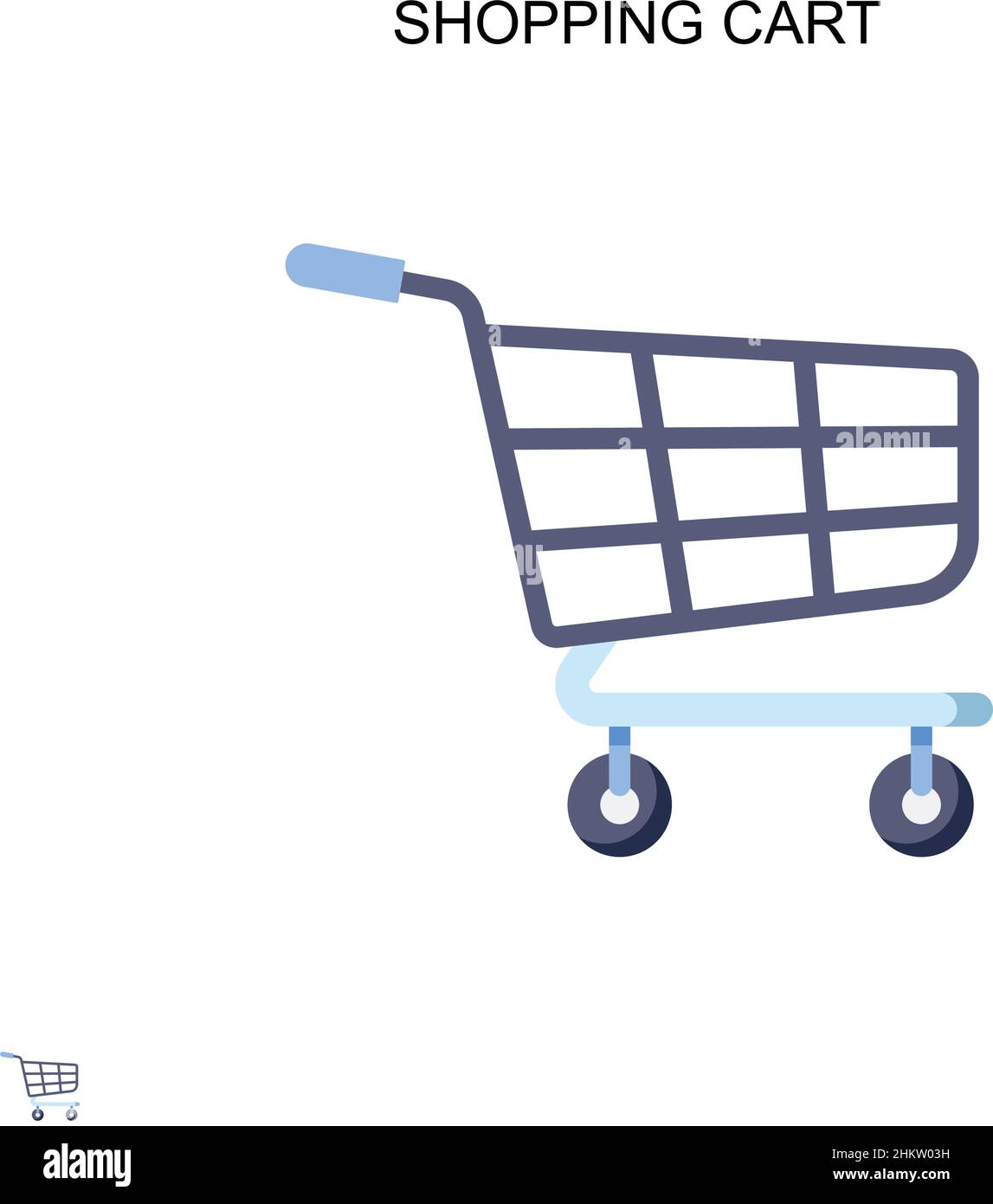 Shopping cart Simple vector icon. Illustration symbol design template ...