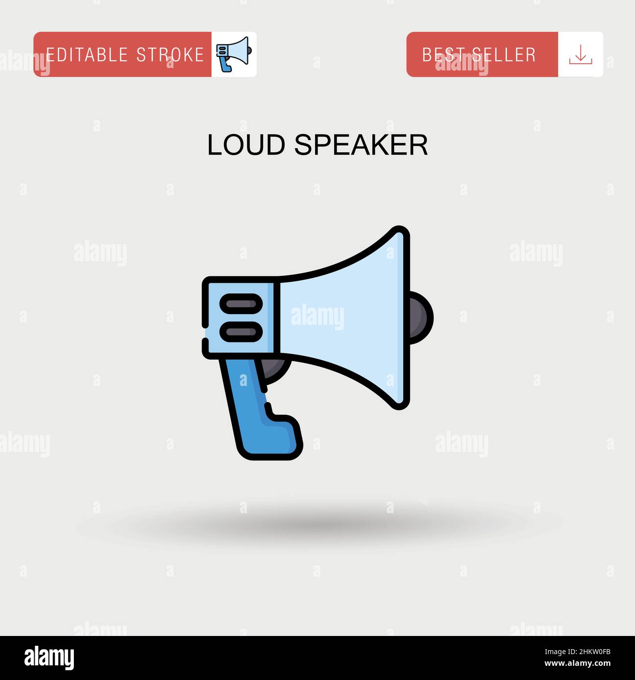 Loud speaker icon hi-res stock photography and images - Alamy