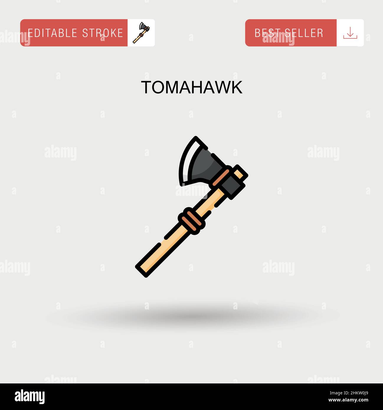 Tomahawk Simple vector icon Stock Vector Image & Art - Alamy