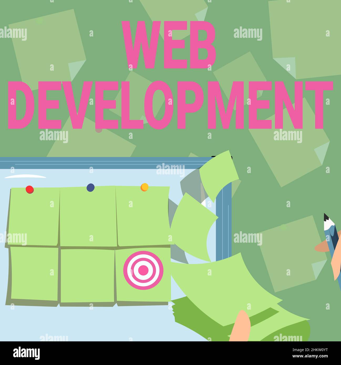 Conceptual caption Web Development. Business idea Web Development ...