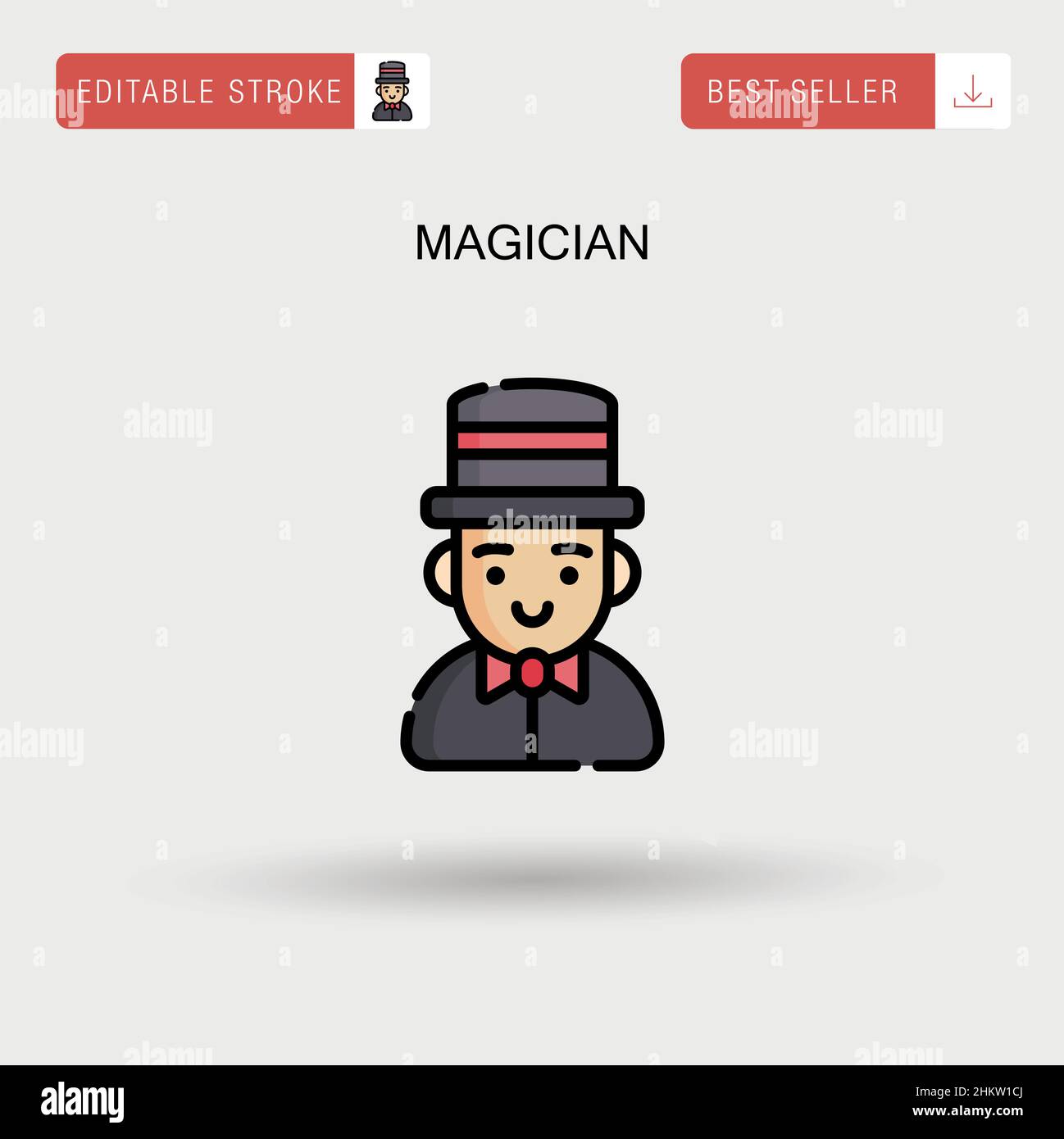 Magician Simple vector icon Stock Vector Image & Art - Alamy