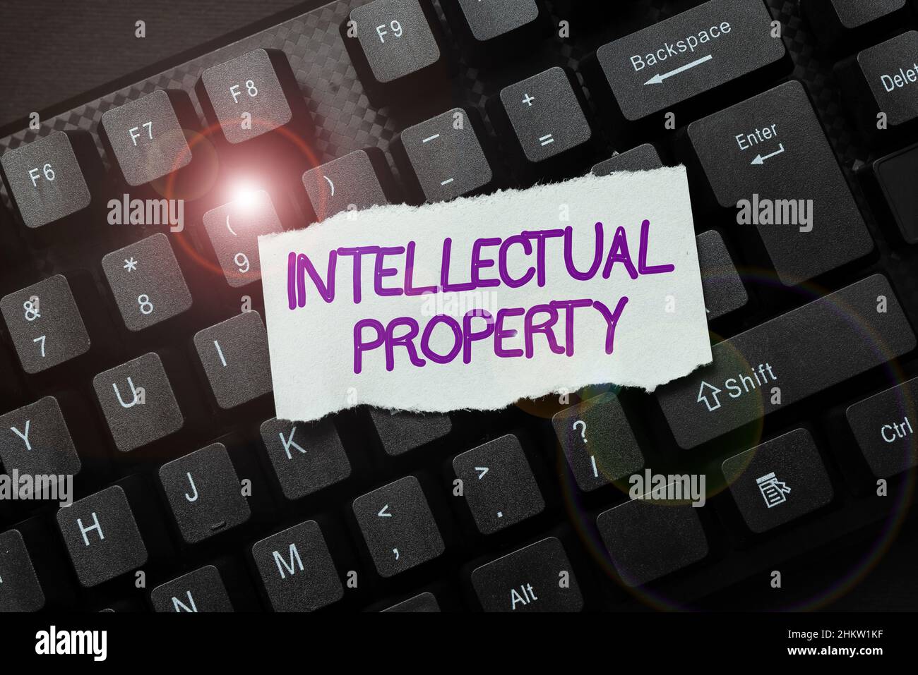 Inspiration showing sign Intellectual Property. Internet Concept work ...