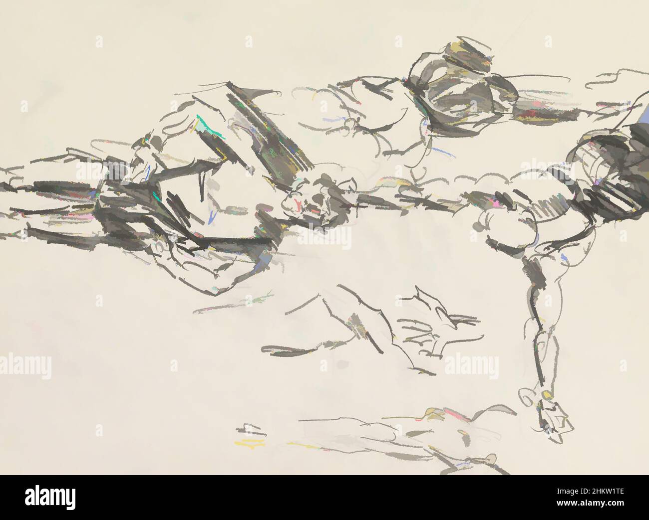 Art inspired by An acrobat balances with one hand on the head of ...