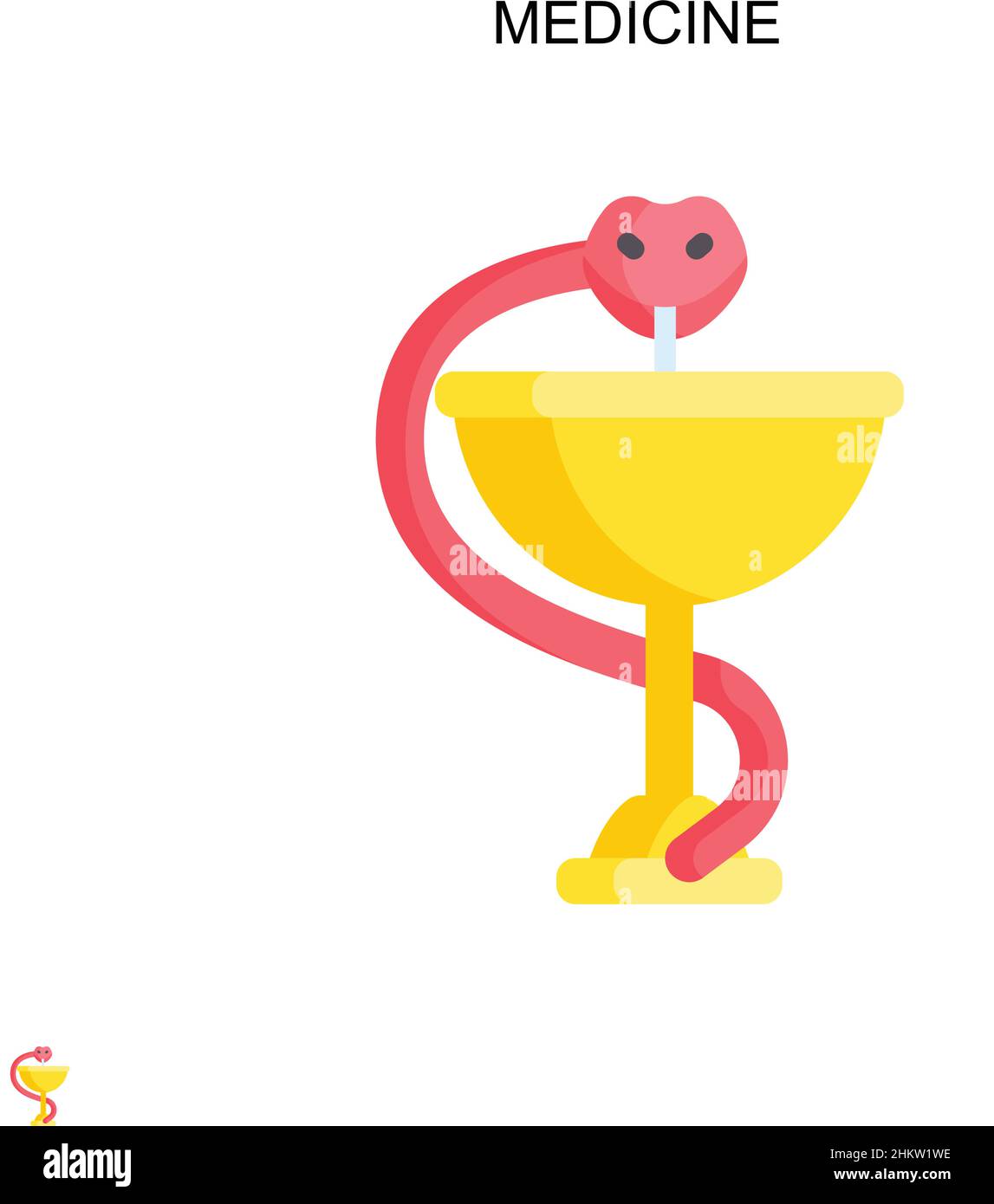 Medicine Simple vector icon. Illustration symbol design template for ...