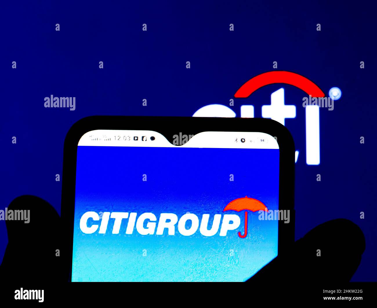 In this photo illustration, the Citigroup Inc. logo is displayed on a ...