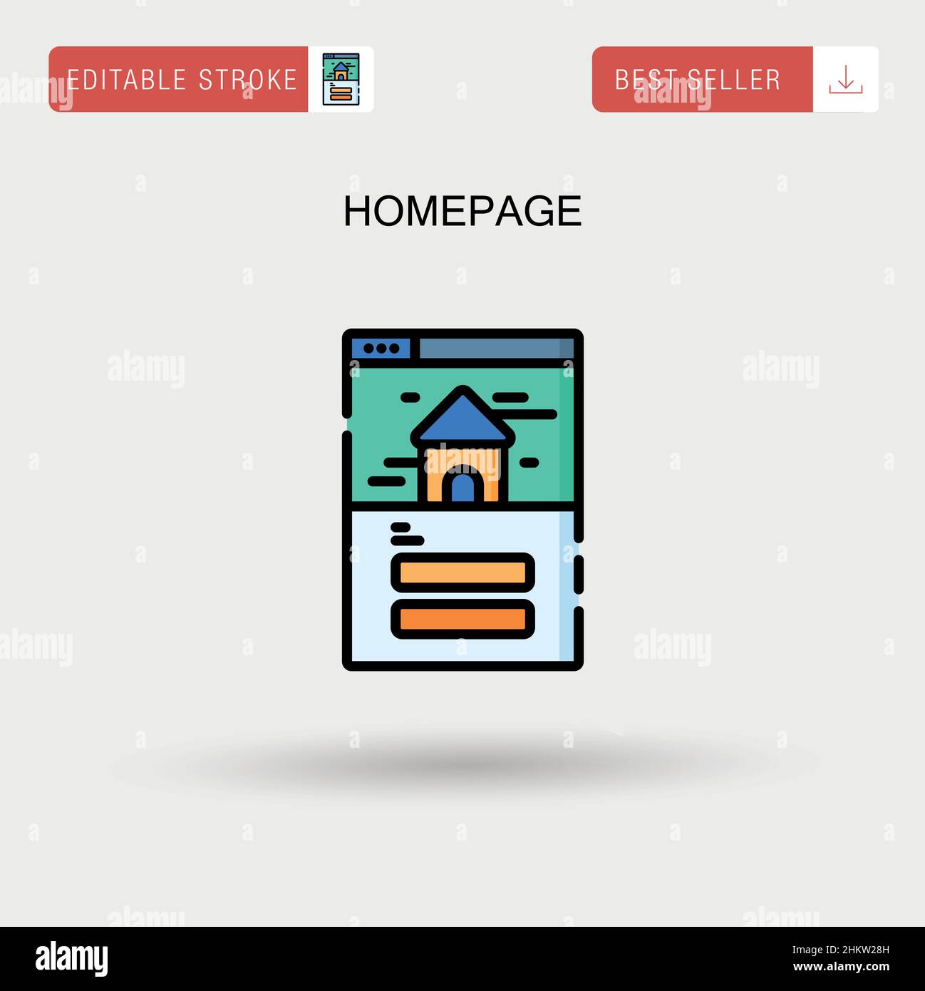 Homepage Stock Vector Images - Alamy