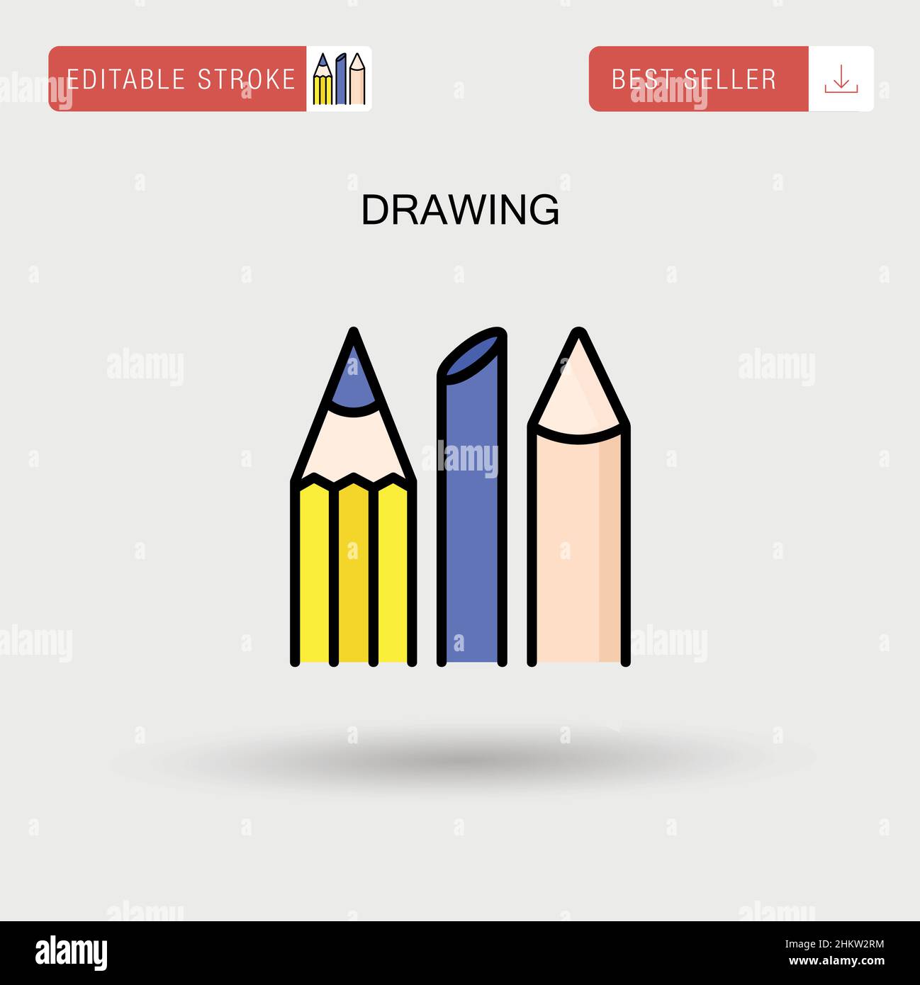 Drawing Simple vector icon Stock Vector Image & Art - Alamy